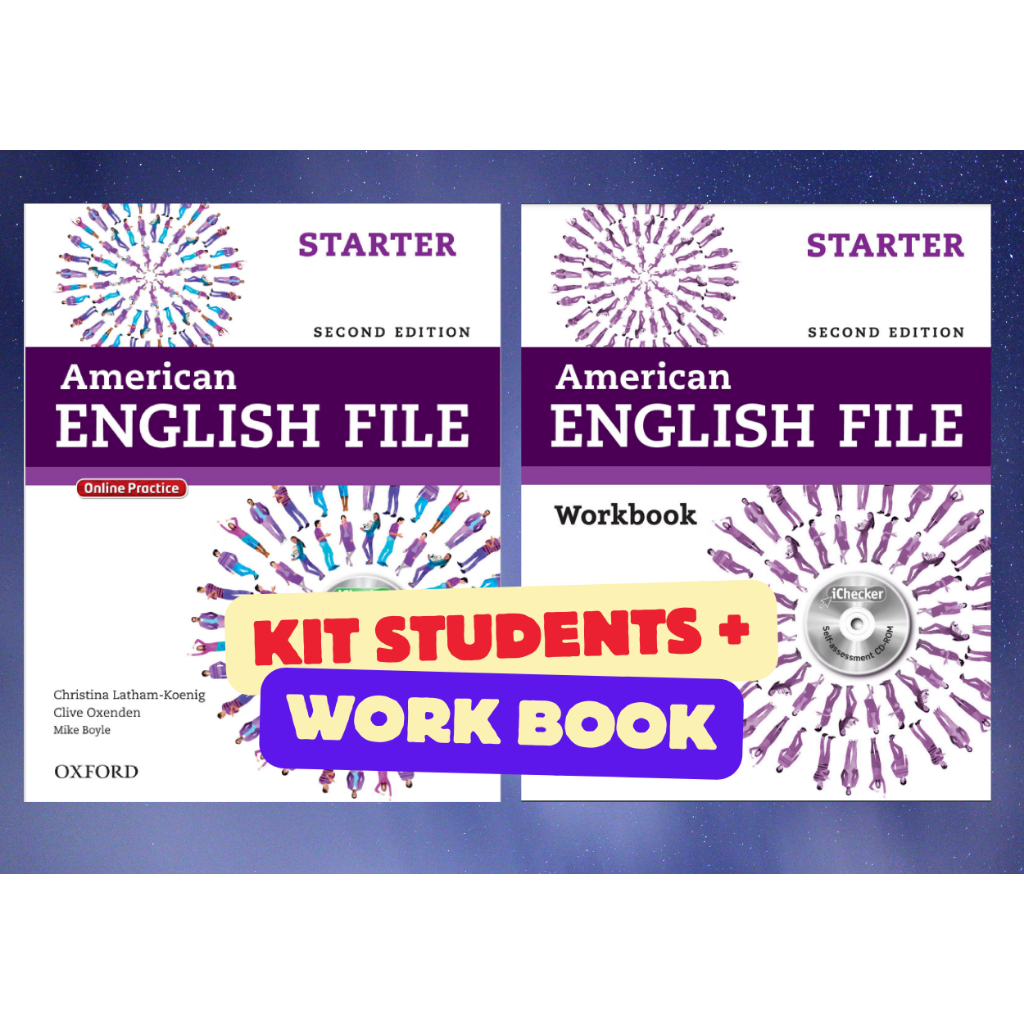 American English File Second Edition Level Starter Student Book e Work Book | Shopee Brasil