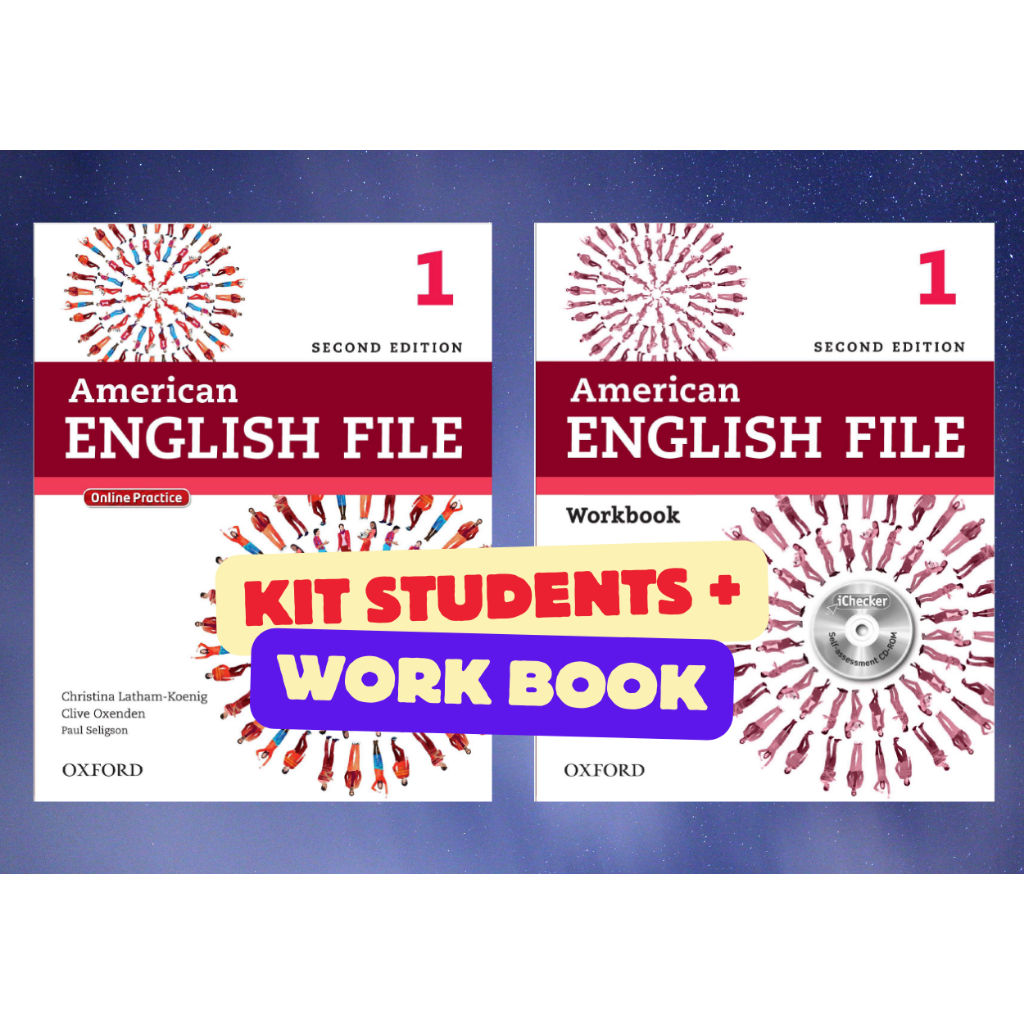 American English File Second Edition Level 1 Student Book e Work Book | Shopee Brasil