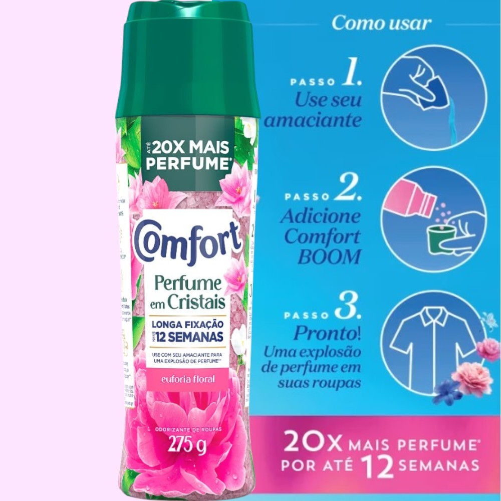 Comfort BOOM Perfume em Cristais Amaciante | Shopee Brasil