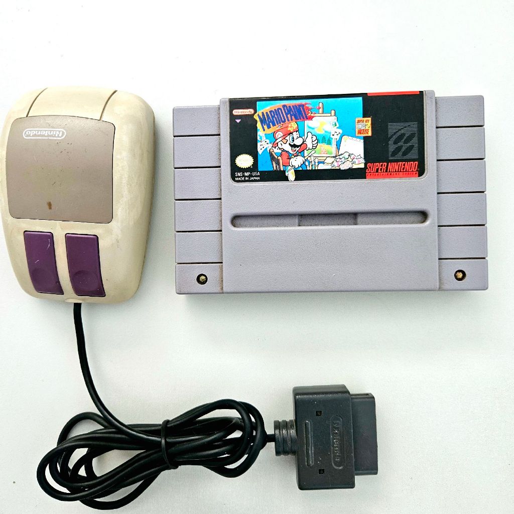 Mario Paint + Mouse Original Super Nintendo SNES | Shopee Brasil