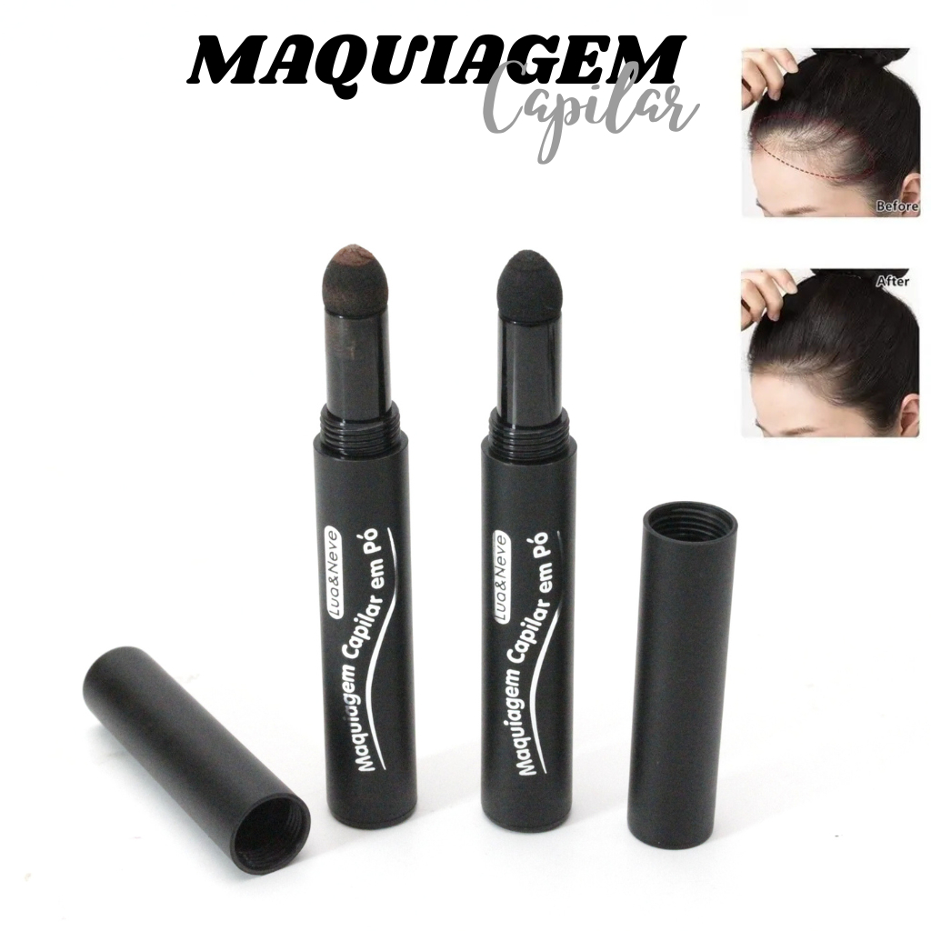 Maquiagem em Pó Capilar, Falhas Entradas, Calvisie Alta Durabilidade ...
