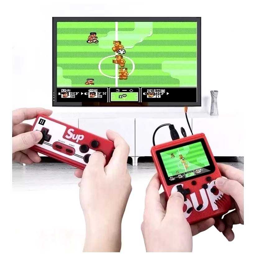 Mini Vídeo Game Retro Clássico 400 Jogos Mini 2 Player Com Controle ...