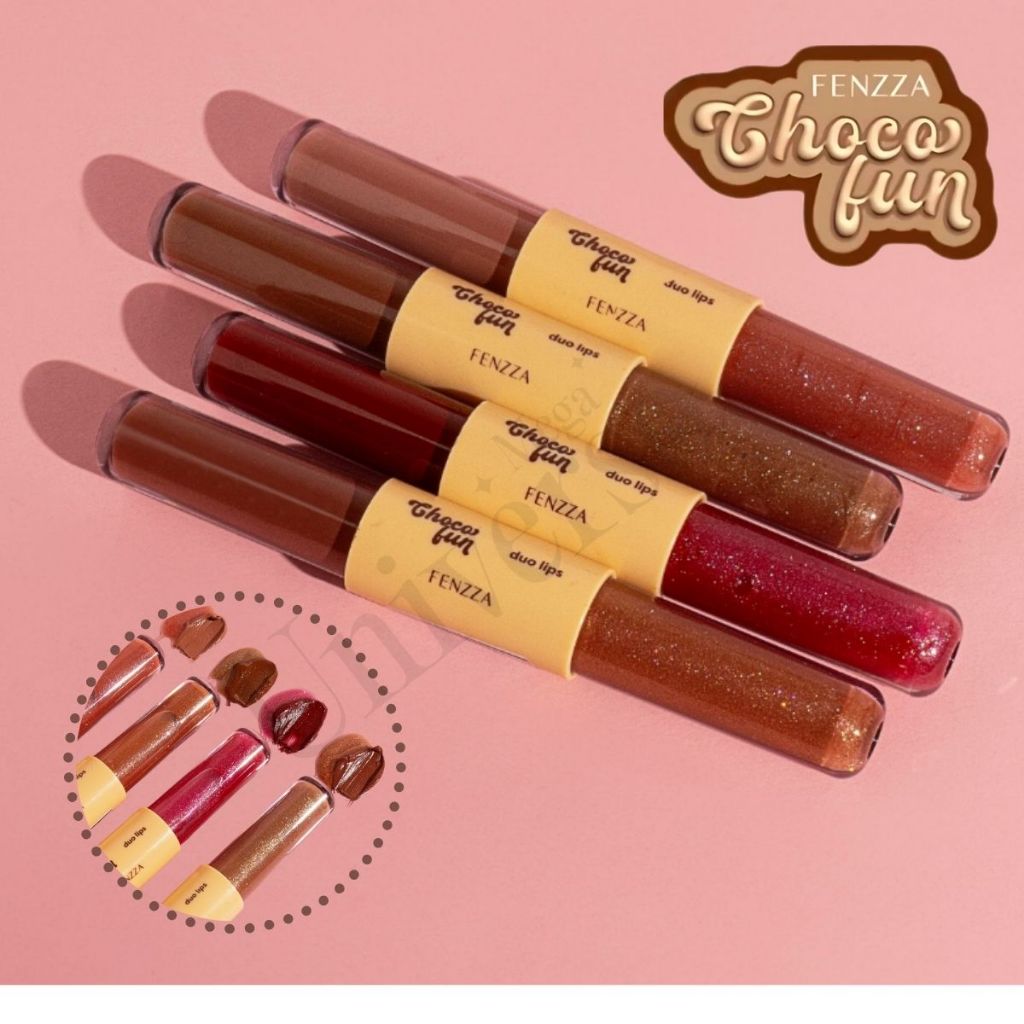 Duo Lips Batom e Gloss labial Choco Fun Fenzza | Shopee Brasil