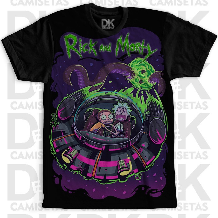 Camisa camiseta Rick and Morty estampa exclusiva personalizada | Shopee Brasil