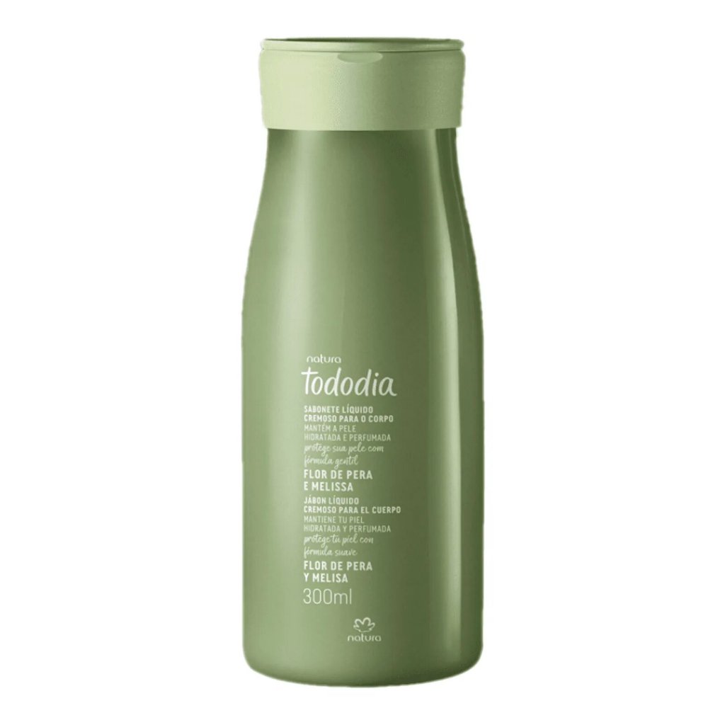Sabonete Líquido Cremoso Para O Corpo Natura Tododia Flor de Pera e Melissa 300 ml | Shopee Brasil