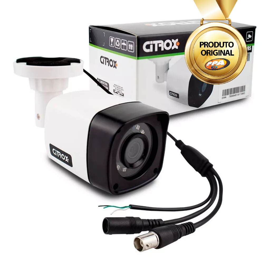 Super Camera Bullet 4x1 2.0mp Citrox CX-3020 PPA | Shopee Brasil