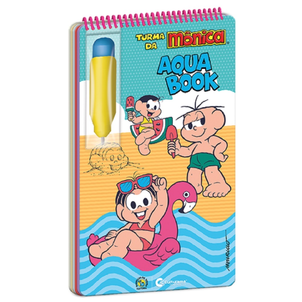 Livro Aqua Book Turma da Mônica Infantil Colore Com Água | Shopee Brasil