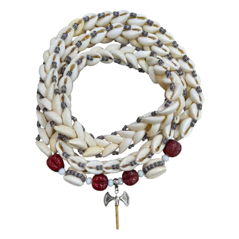 Brajá de Búzios de Xangô Bordado com Miçanga 4mm Rajada | Shopee Brasil