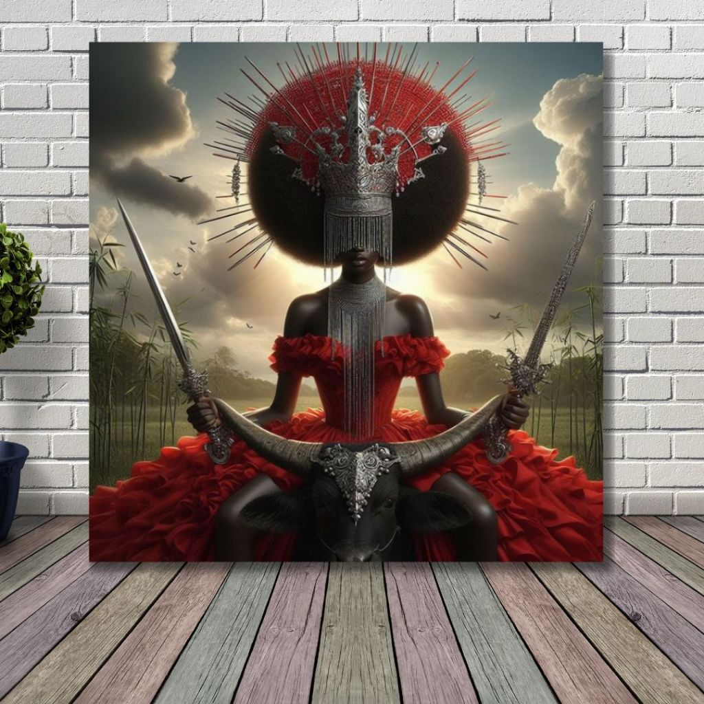QUADRO ORIXA YANSA OYA ENTIDADE UMBANDA E CANDOMBLÉ COD.080 | Shopee Brasil