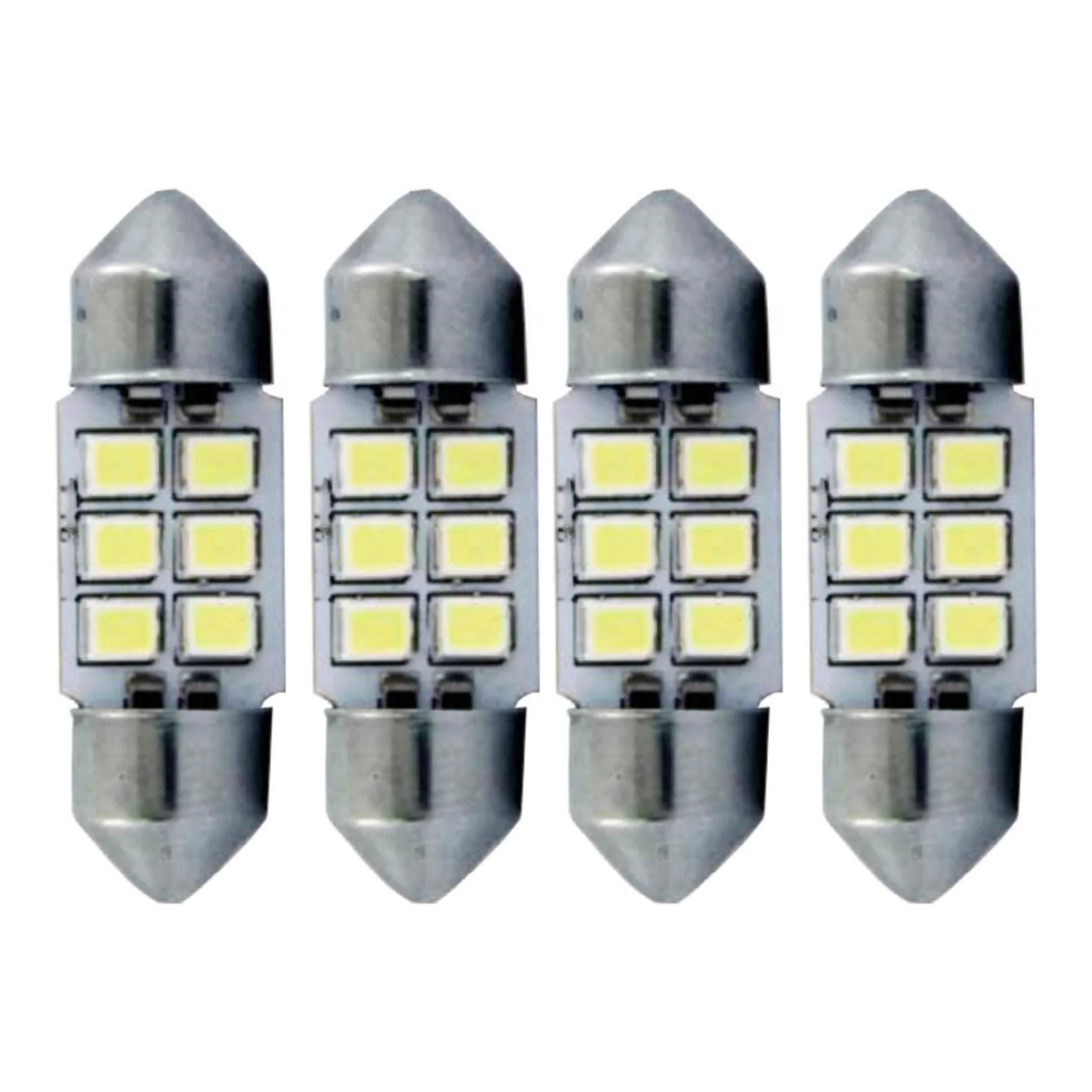 4 Lampadas Led Torpedo 36mm 24v Branco | Shopee Brasil