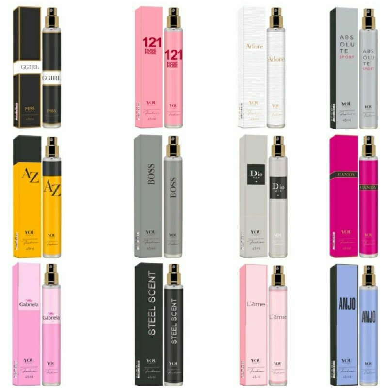 Kit 12 Perfumes Feminino e Masculino You Deo Colônia Atacado - Na lata | Shopee Brasil