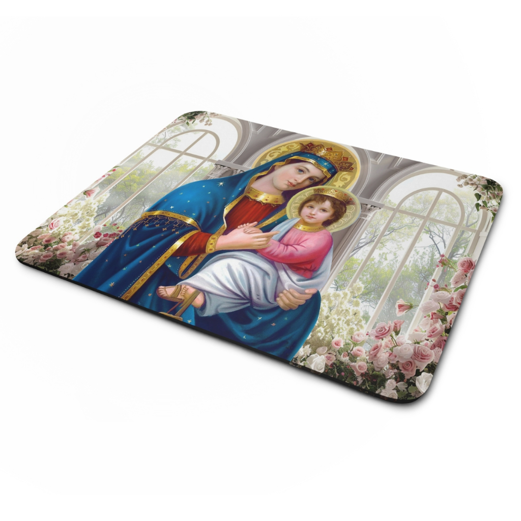 Mouse Pad Religioso Católico Virgem Maria Diversos Tamanhos presente ...
