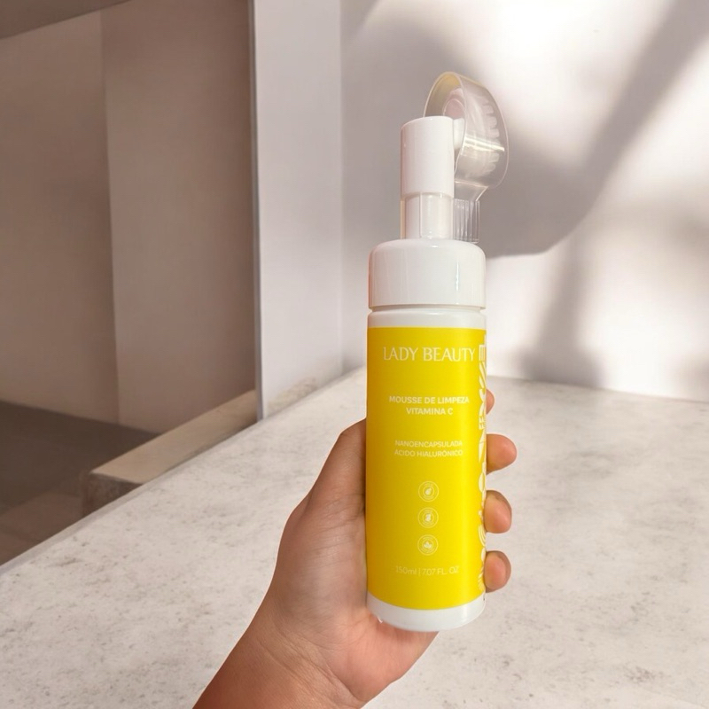 Mousse de Limpeza Facial Vitamina C 150ml Lady Beauty | Shopee Brasil