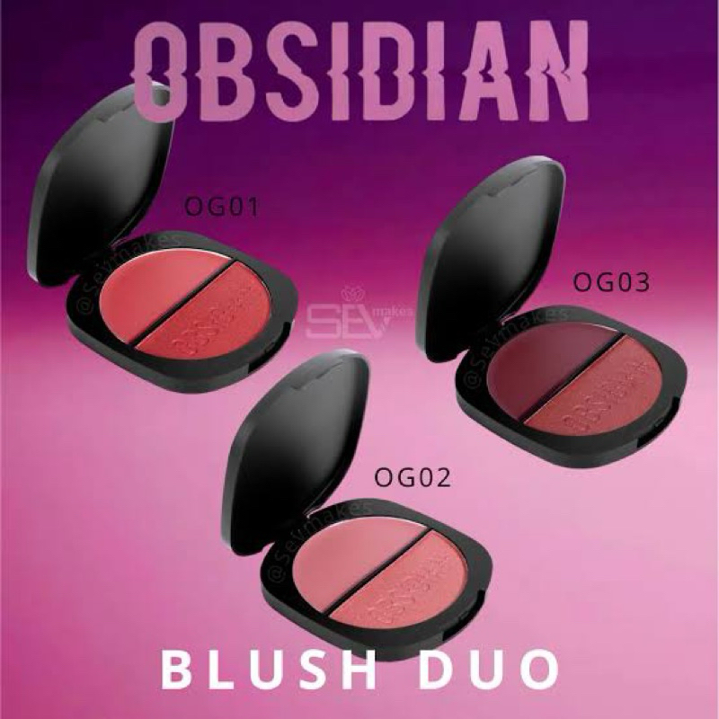 Blush Duo Gemini Obsidian - Ruby Rose | Shopee Brasil