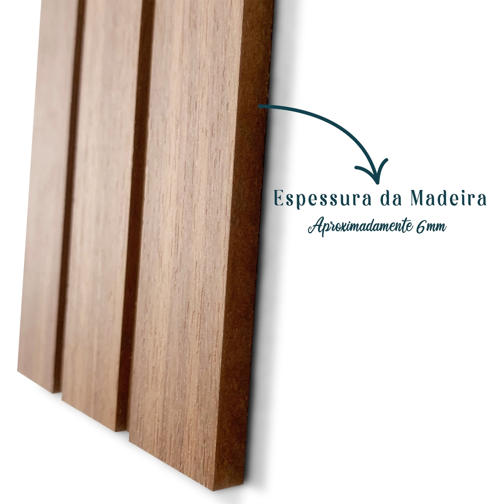 kit Placas Painel Ripado 100%MDF acabamento laminado - Ambientes ...