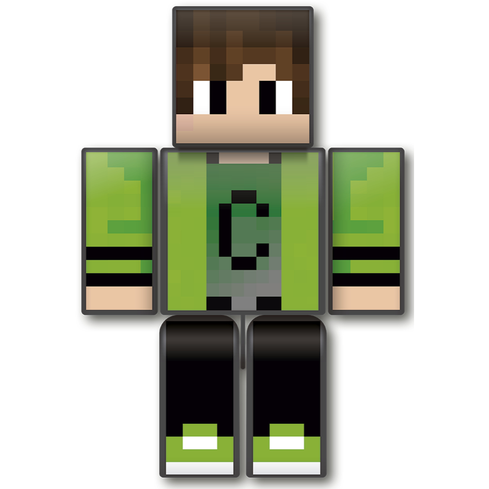 Boneco Youtuber Minecraft Cadres Articulado Original Colecionável 25cm ...