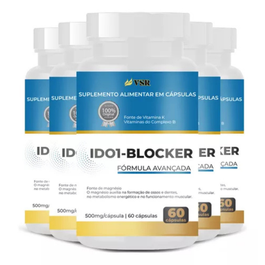 Kit 5 Ido1-blocker 60 cáps Loja Oficial | Shopee Brasil