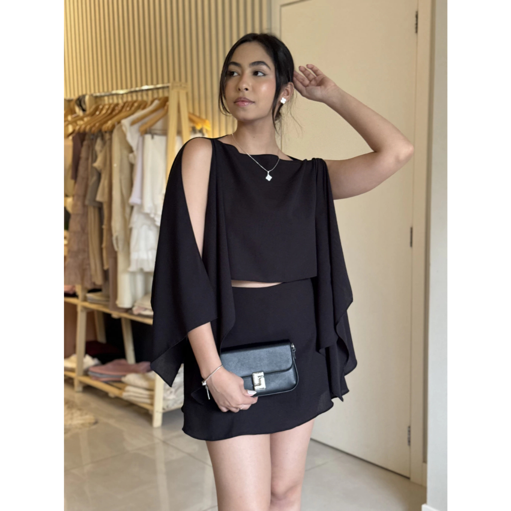 Conjunto Feminino 3 Peças Elegância Total – Top + Bata + Saia - ANNY ...