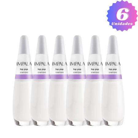 ESMALTE IMPALA TRANSPARENTE TOP POP | ESCOLHA SEU KIT | Shopee Brasil