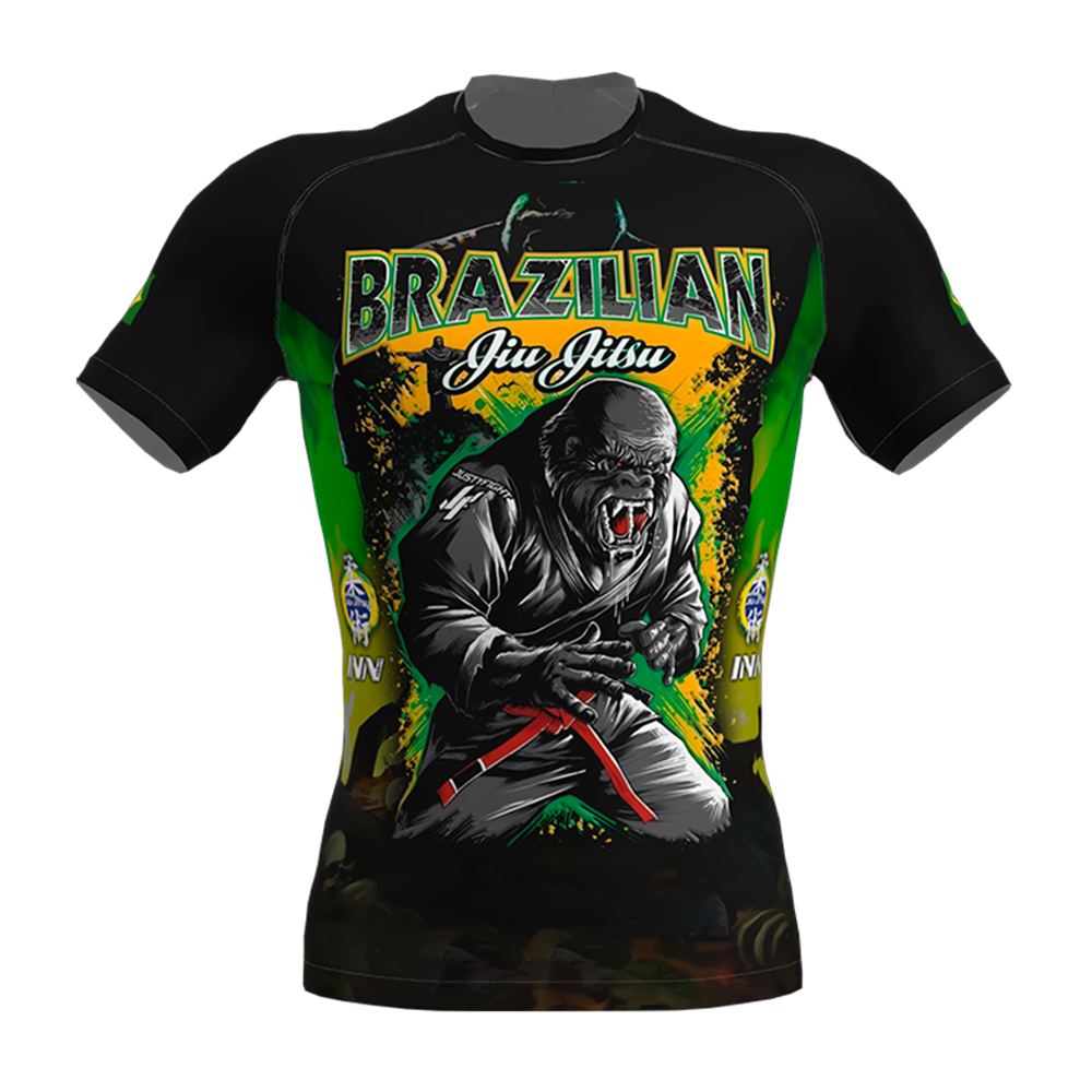 Rash Guard Manga Curta Jiu-jitsu Brazilian | Shopee Brasil