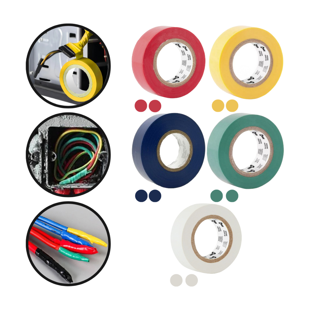 Kit 10 Rolos Fita Isolante Colorida Pvc Antichama Adesiva | Shopee Brasil