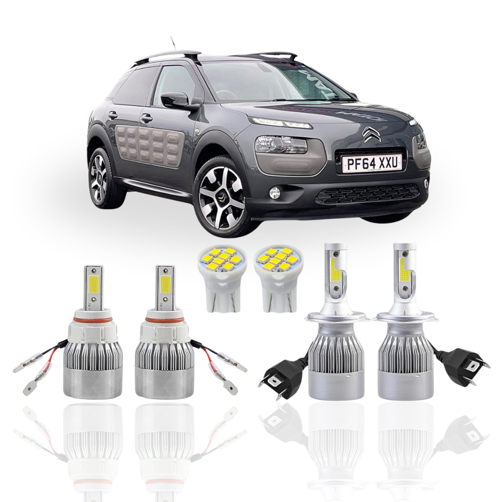 Kit Lâmpada led Citroën C4 Cactus 2014 a 2021 ( Farol Ato Baixo Milha ...