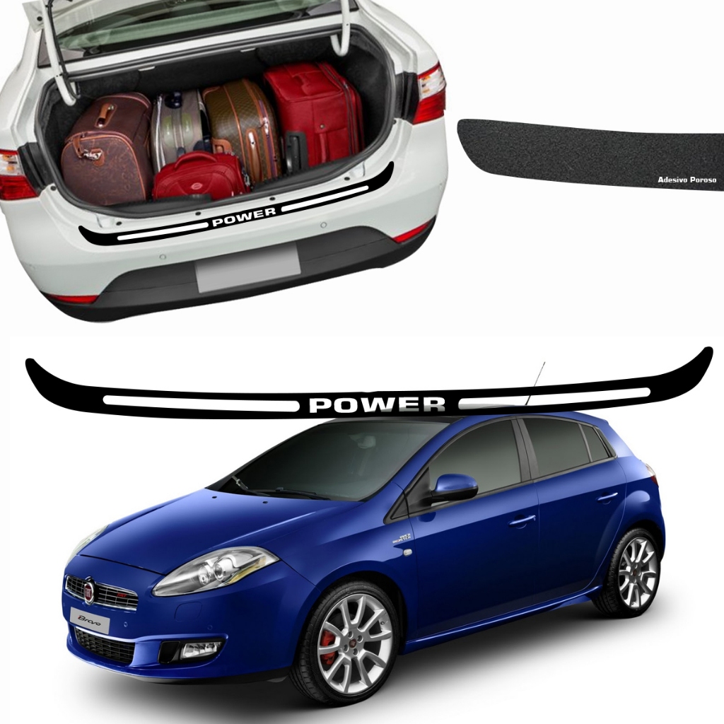 SOLEIRA PORTA MALA FIAT BRAVO UNIVERSAL DIVERSAS CORES ADESIVO TURBO ...
