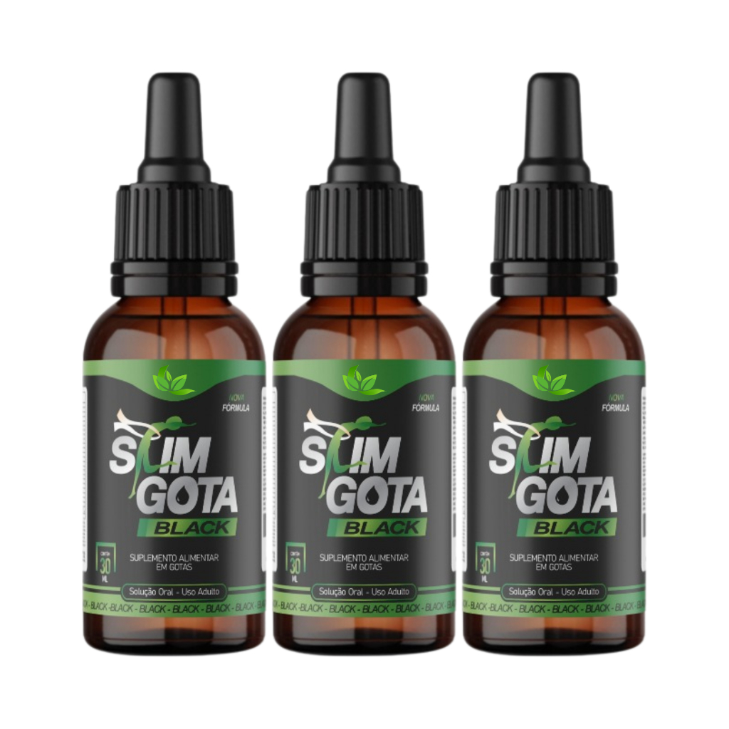 3 Slim Gotas Black 90ml - Odut Fomula Premium Original - Vendedor Oficial | Shopee Brasil