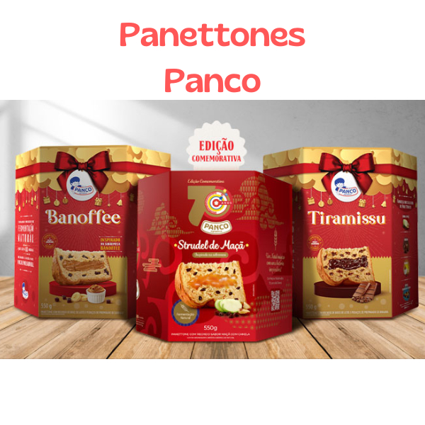 Panettone Damasco TIramissu Banoffee 550g - Panco | Shopee Brasil