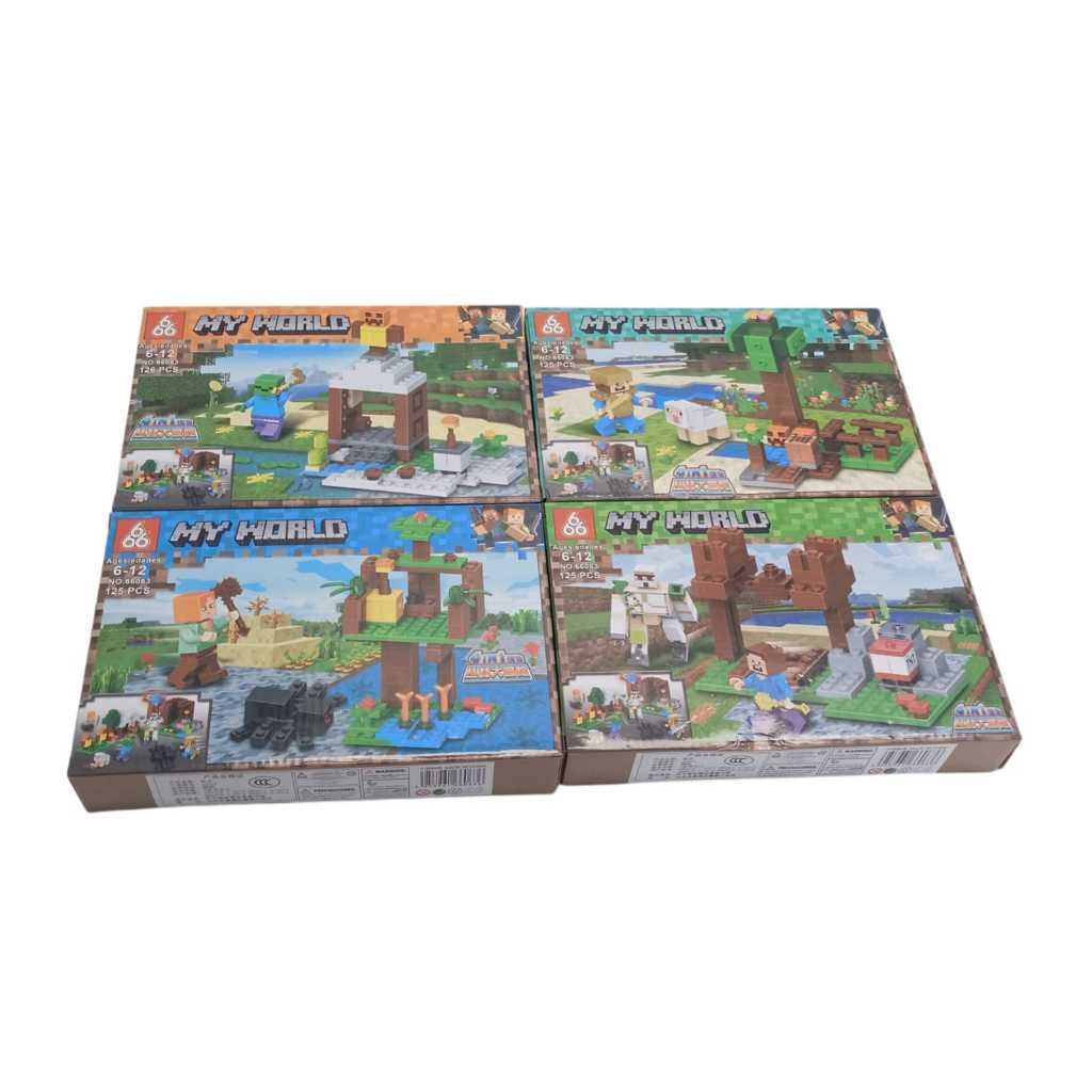 Blocos Para Montagem Minecraft My Word Até 501 Peças | Shopee Brasil