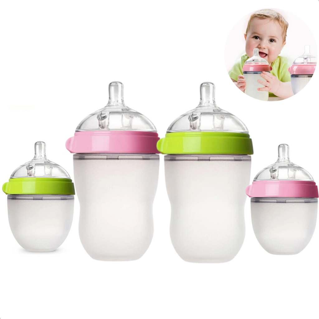 Mamadeira De Silicone Transição Imita Peito Materno | Shopee Brasil