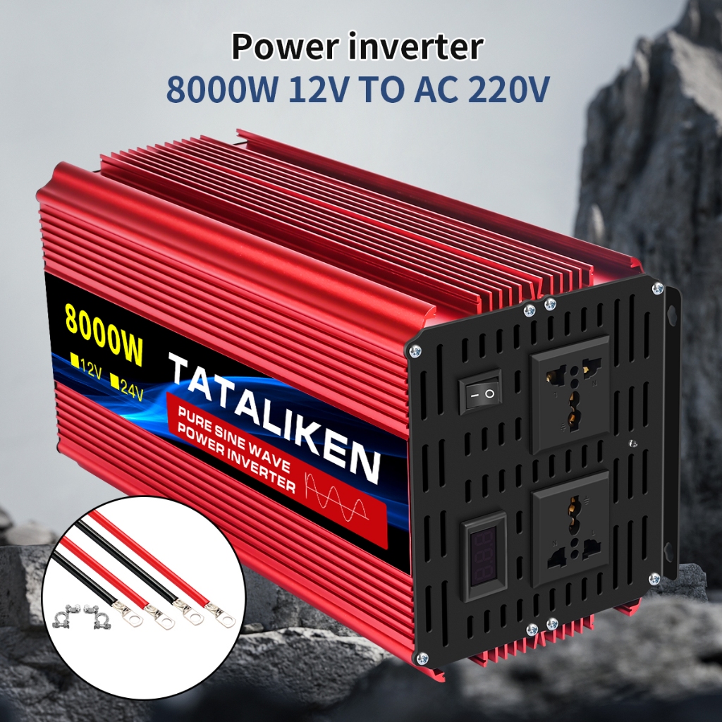 Inversor De Onda Senoidal Pura 12V/24V Para 220V 3500W 6000W 8000W Conversor De Potência ...