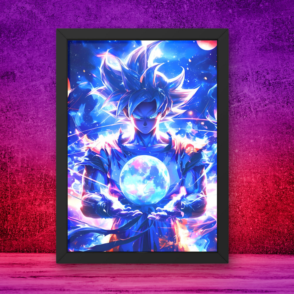 Quadro Para Decoração De Ambientes Geek Anime Dragon Ball Z Goku ...