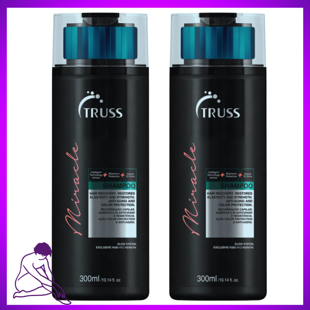Kit 2 Truss Shampoo Miracle - 300ml | Shopee Brasil