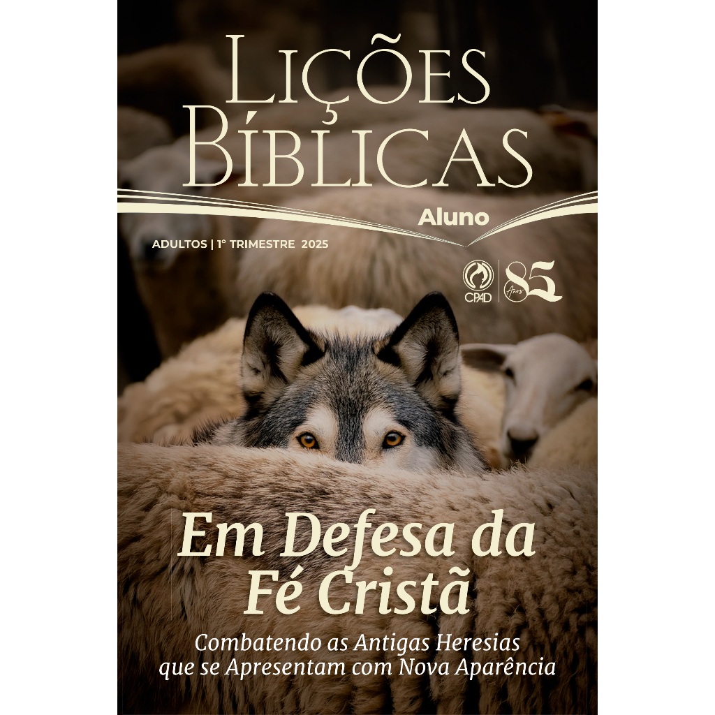 Revista Lição Bíblica De Escola Dominical EBD 1º Trimestre 2025 Cpad ...
