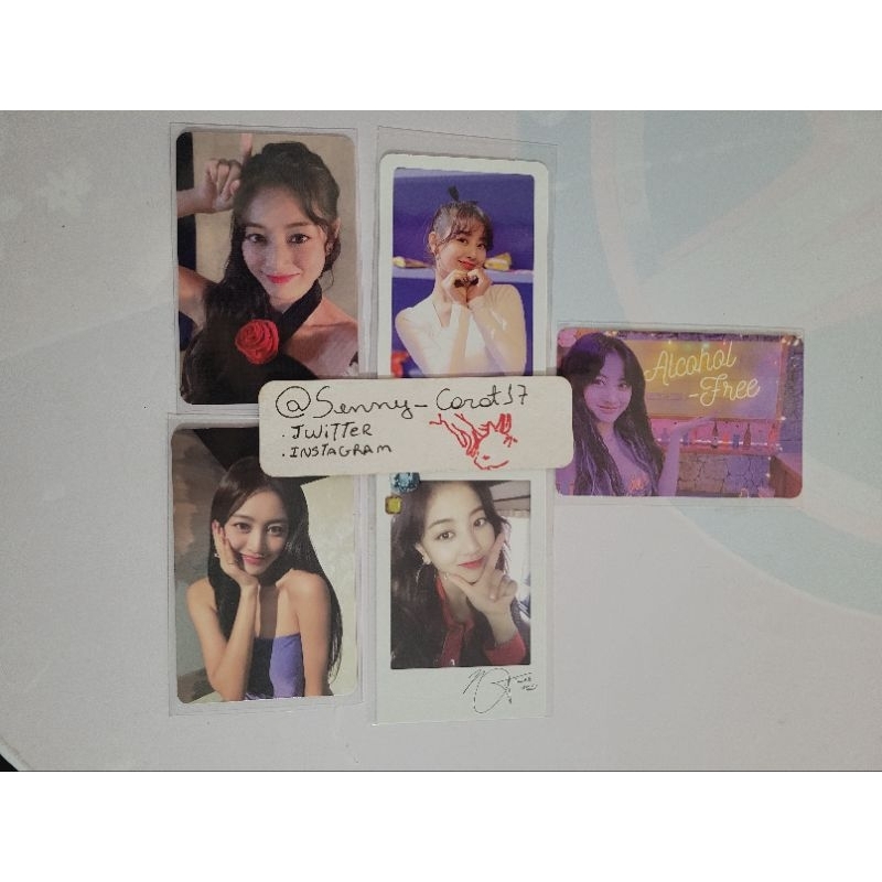 TWICE JIHYO SET PHOTOCARD POB TASTE OF LOVE MERRY HAPPY LIKEY WITH YOU ...