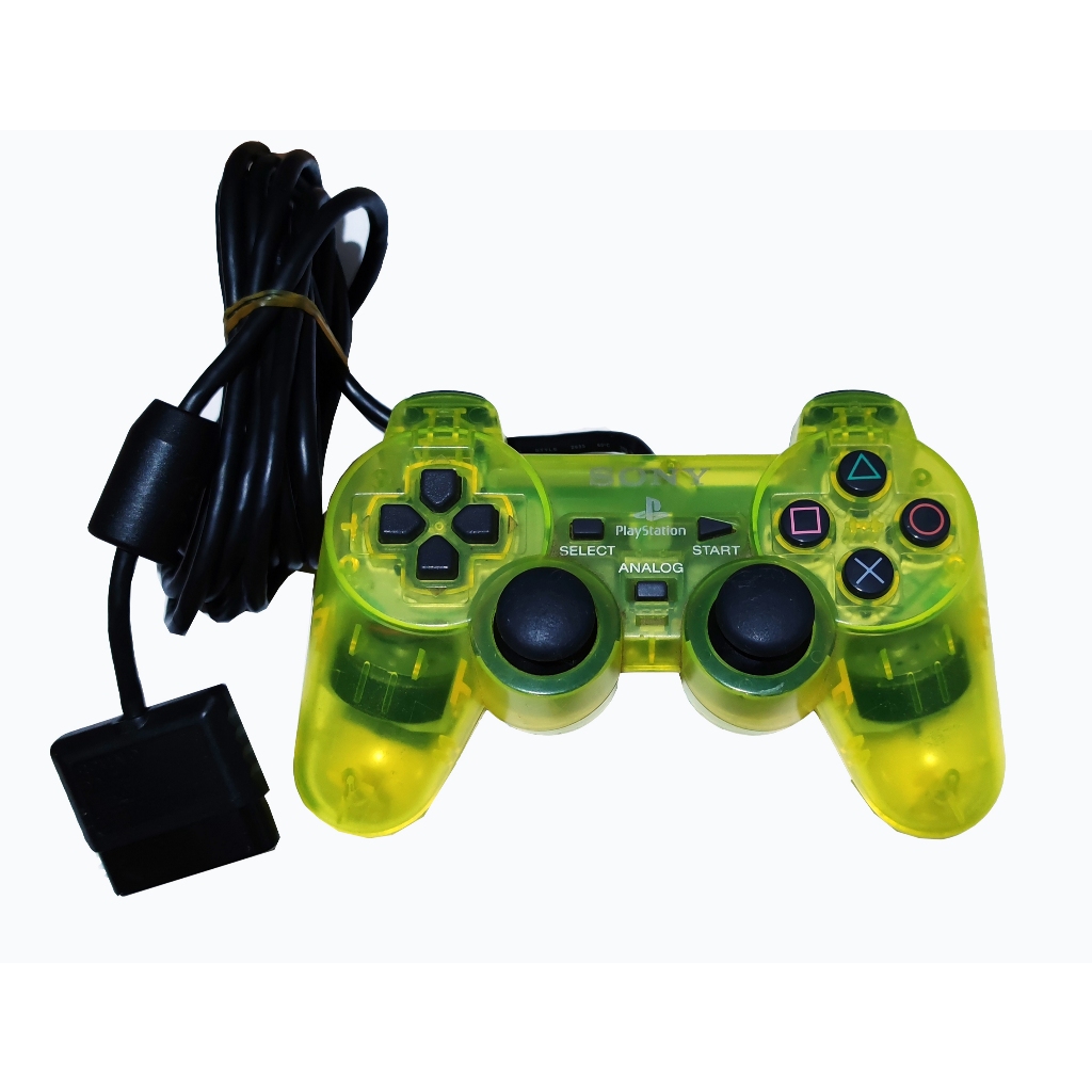 Controle de Playstation 2 (PS2) Lemon Yellow Original | Shopee Brasil
