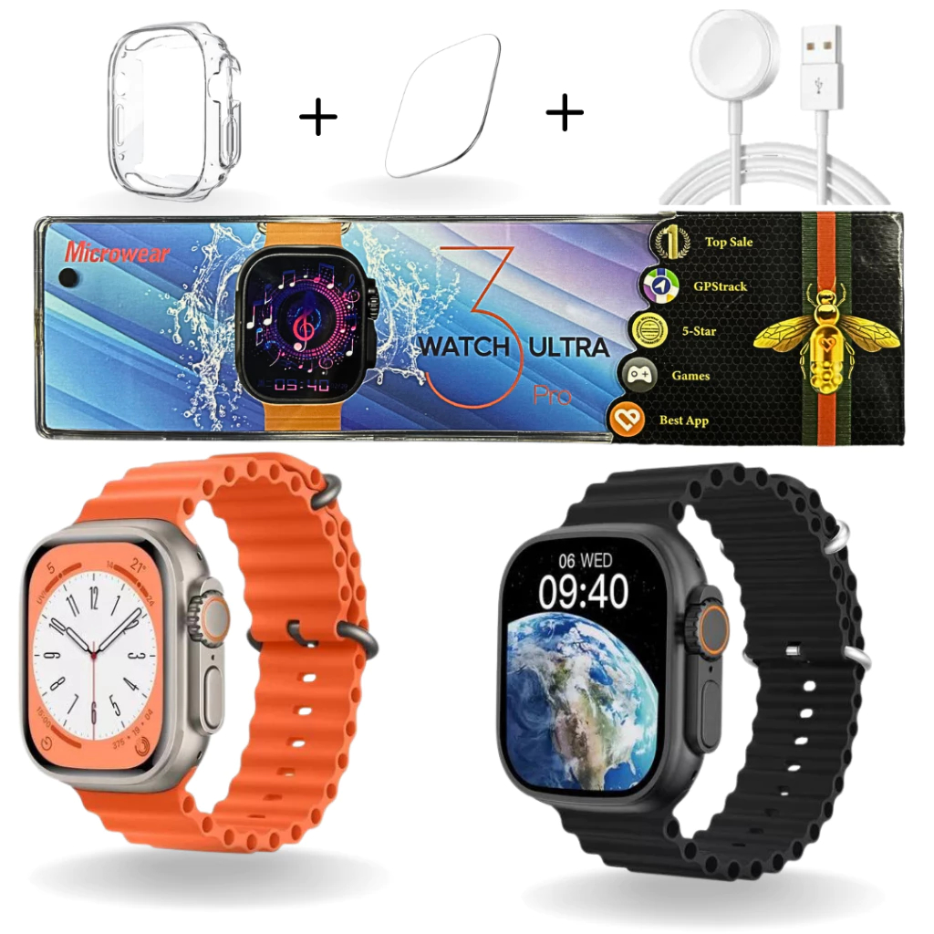 Smartwatch Ultra 3 PRO Lançamento 49mm Série 10 GPS Chat GPT 100% ...