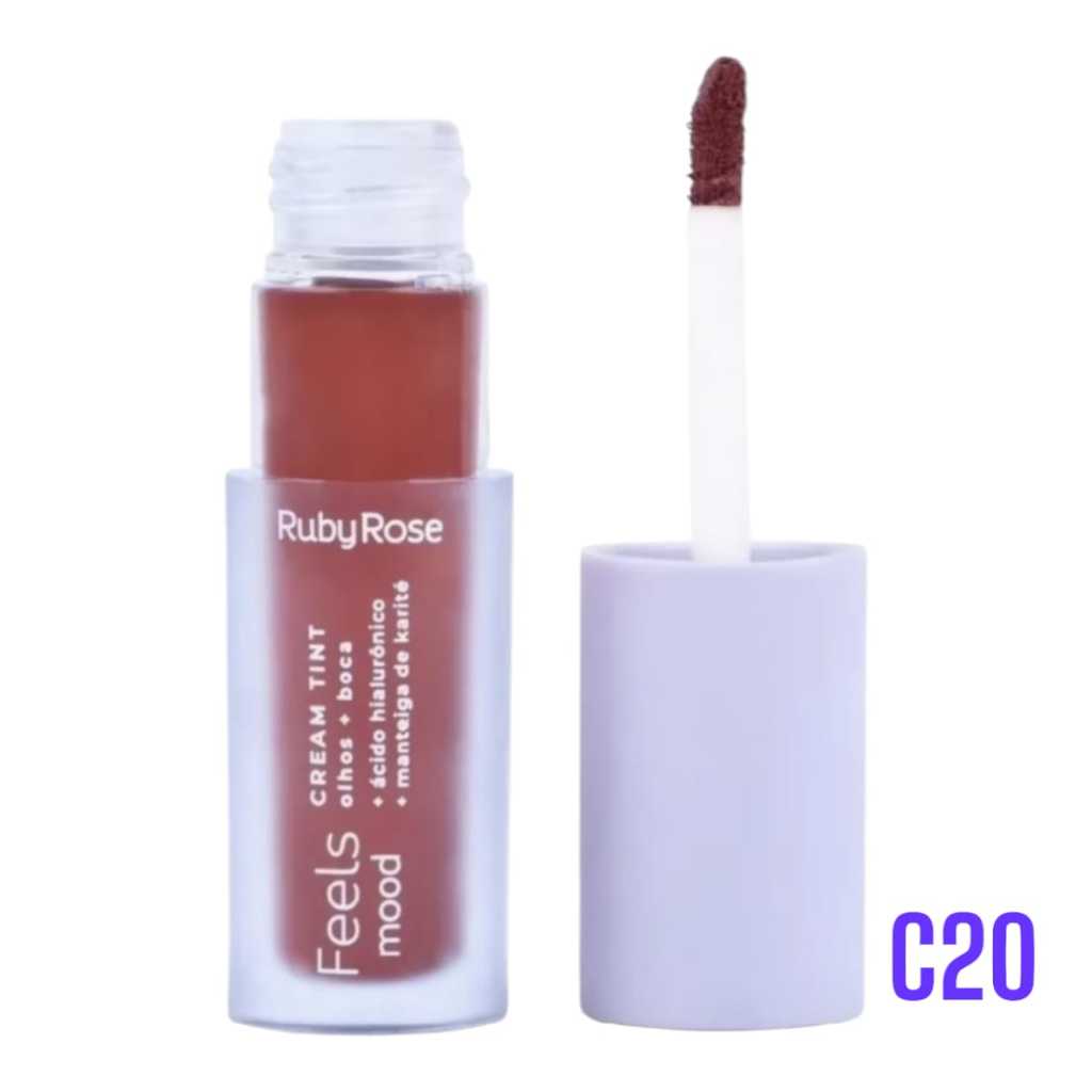 Cream Tint Batom Sombra e Blush Feels Mood - Ruby Rose | Shopee Brasil