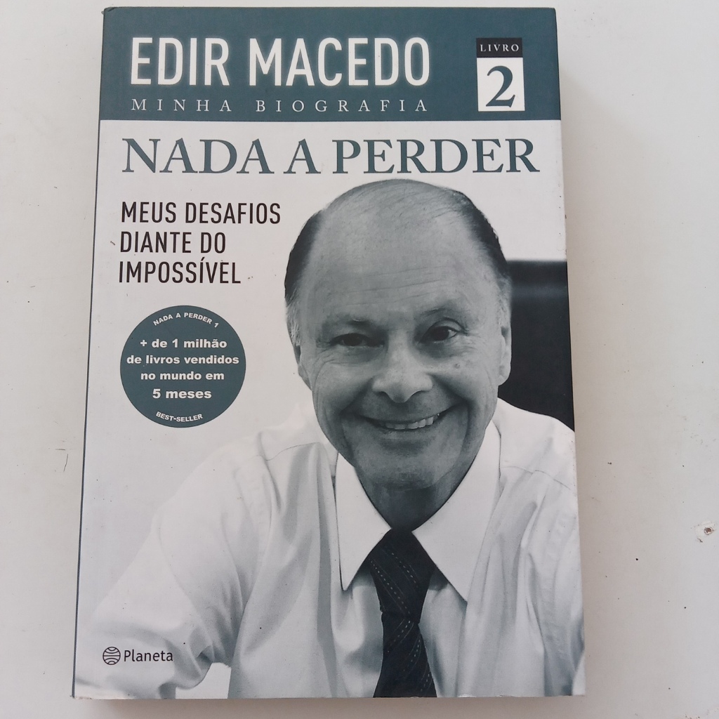Livro Nada A Perder - Edir Macedo Mi Edir, Macedo 001 | Shopee Brasil