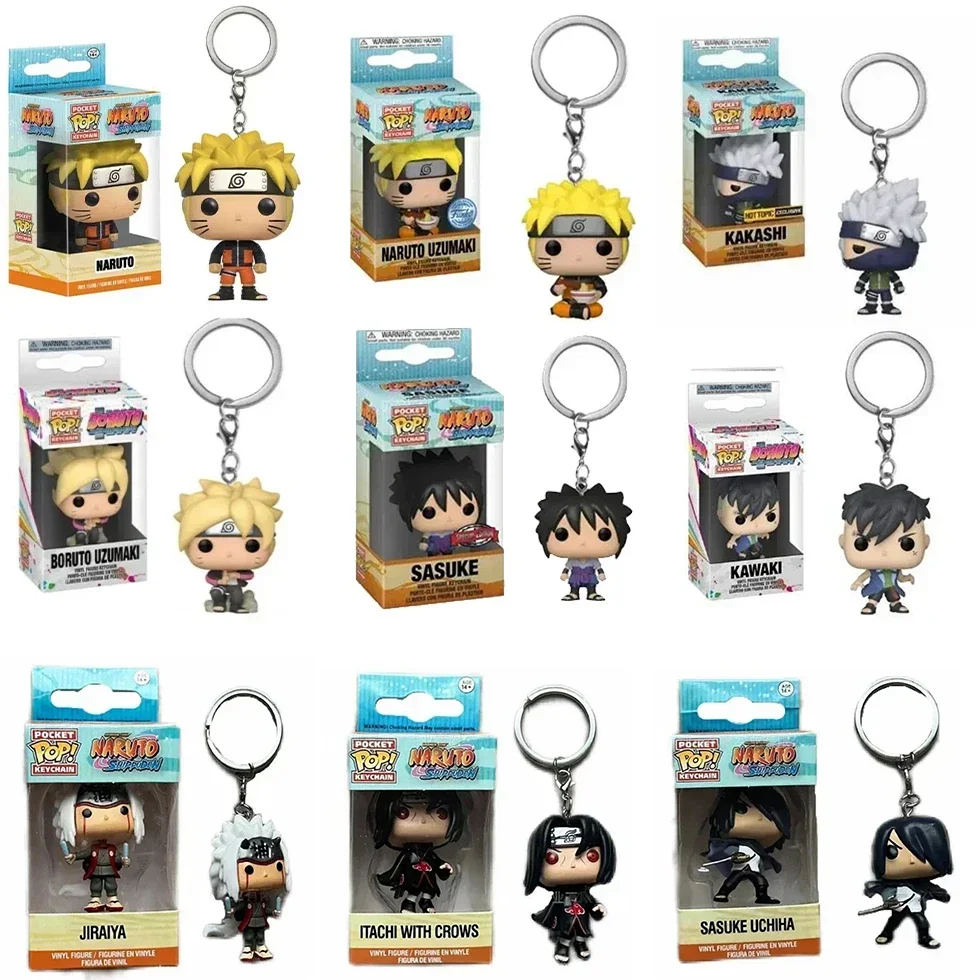 Funko Pocket Keychains Chaveiro Narutos série KAKASHI Sasuke Kurama ...