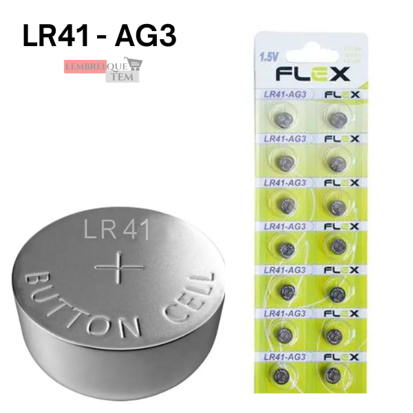 Pilha Bateria Botão LR41 1.5V AG3 | Shopee Brasil