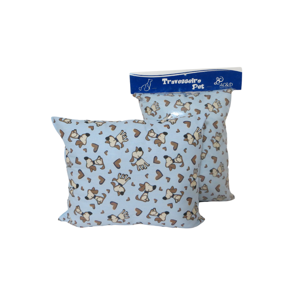Travesseiro Pet Love Azul 28x35cm | Shopee Brasil
