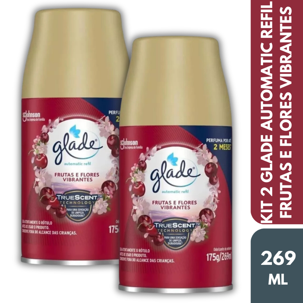 KIT 2 Refil Glade Automatic Spray Aromatizante De Ambientes Frutas ...