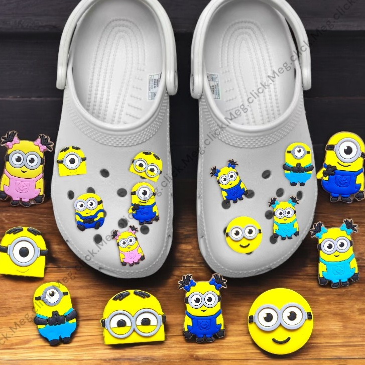 Kit 10 Pins Jibbitz Botton para Crocs Minions | Shopee Brasil