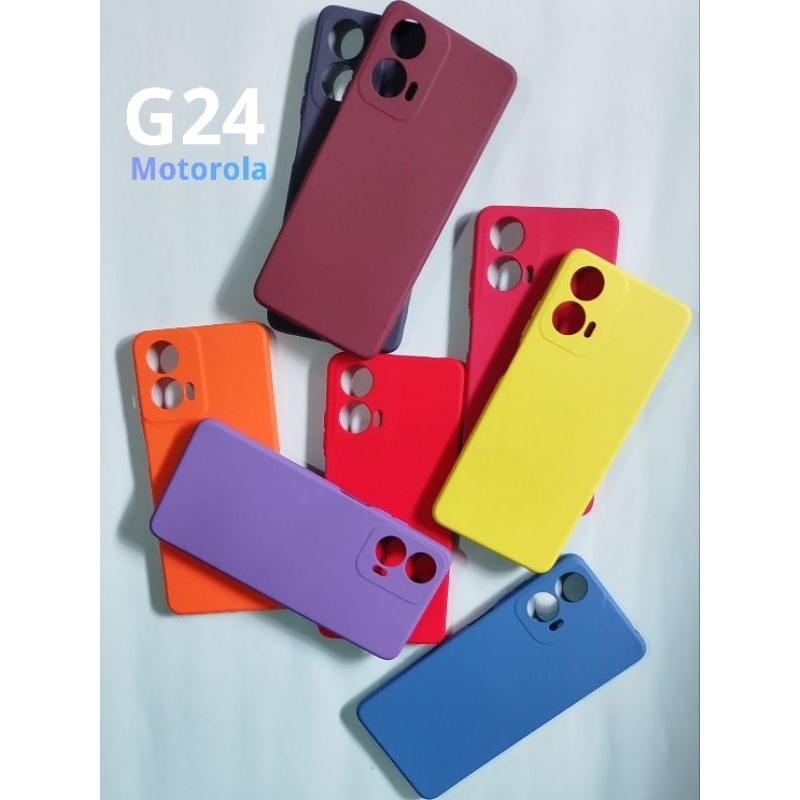 Capa G24 Capinha Case de Silicone Aveludada para Smartphone Motorola G24 | Shopee Brasil