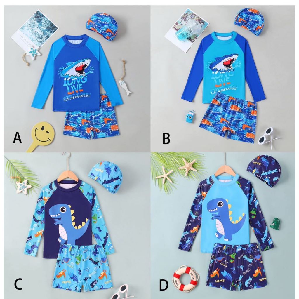 Conjunto UV Moda Praia Infantil Menino Verão Piscina Conforto e ...