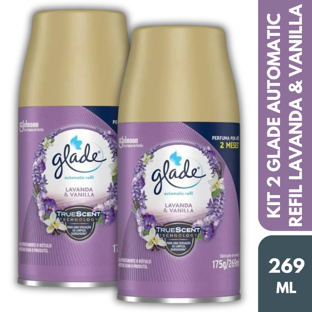 KIT 2 Refil Glade Automatic Spray Aromatizante De Ambientes Lavanda ...