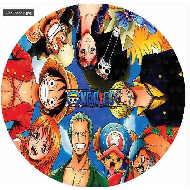PAINEL ONE PIECE DE 1,50X1,50 REDONDO SUBLIMADO NO TECIDO COM ...
