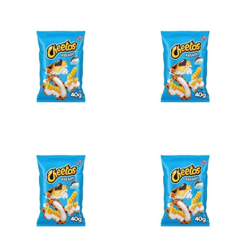 Salgadinho Elma Chips Cheetos Requeijão Pacote com 40g Kit com 4 Unidades | Shopee Brasil